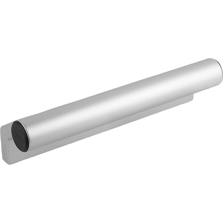 Kipp Ledge Handle L=300, Form:A Aluminum, Natural Anodized, Comp:Thermoplastic K0130.3001 | Zoro